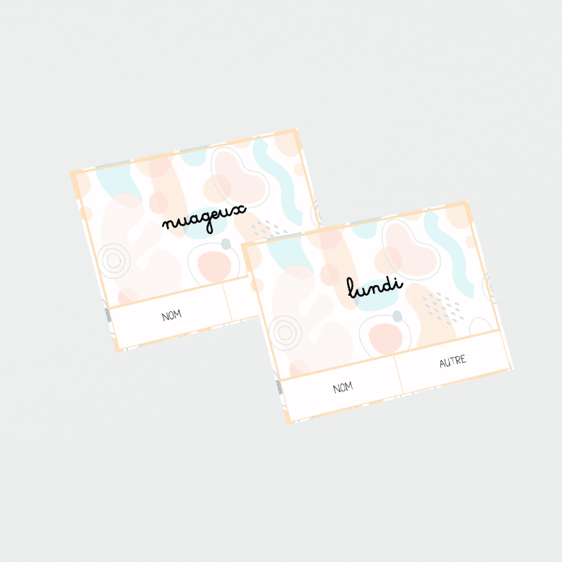 Cartes à tâches - Le nom – Stylo Plume Blog