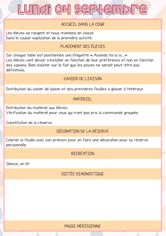 Ma journée de rentrée – Stylo Plume Blog